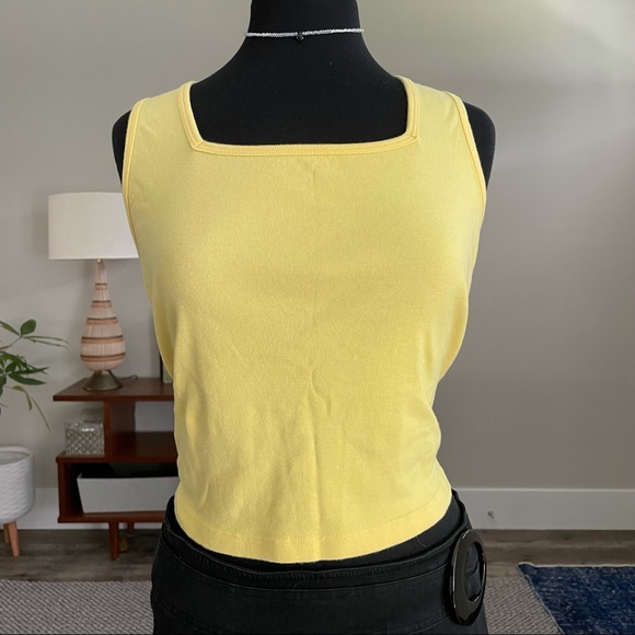 Vintage | Tops | Vintage Y2k Bright Yellow Tank | Poshmark